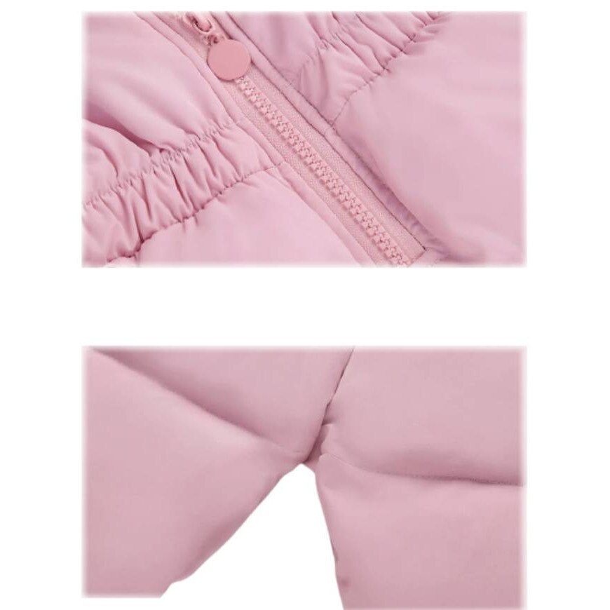 Set fas copii Geaca si Salopeta,Varsta 2 ani,Marime 90 Cm,Roz Pal - eMAG.ro