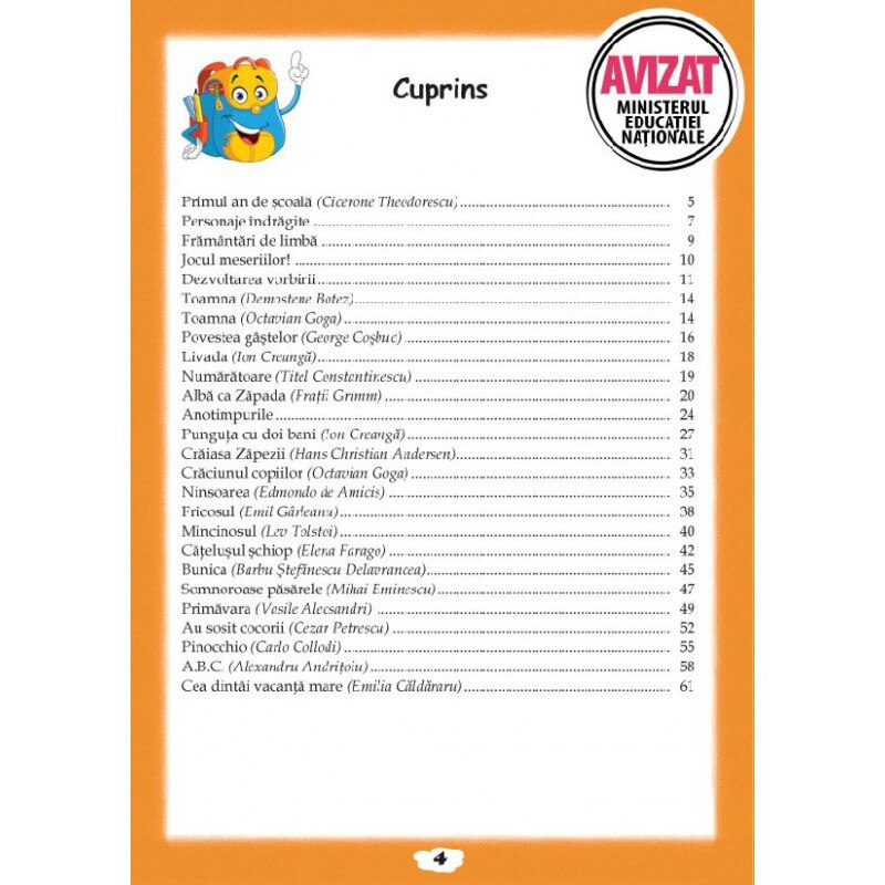 Ora de lectura clasa I, Roxana Tudor, Monica Grozavu, Livia Zegheru ...