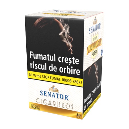 Tigari de foi - Senator Filter Cigarillos BROWN 50 - eMAG.ro