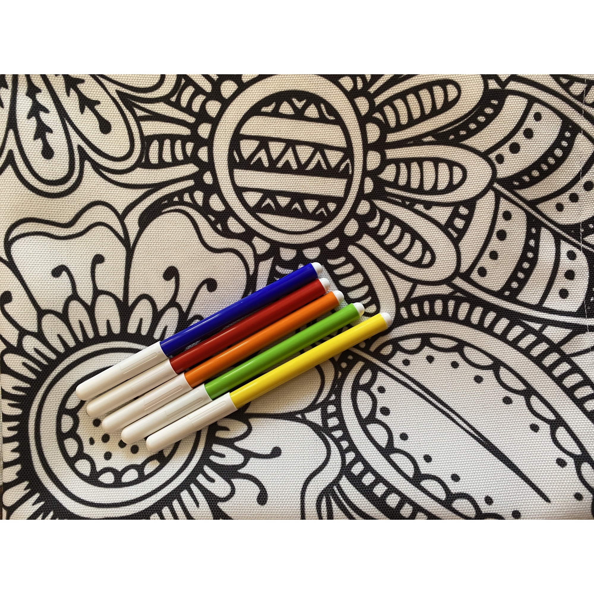 Fata de masa de colorat Floral 65x65 - eMAG.ro