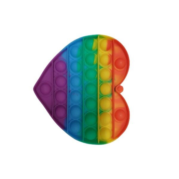 Jucarie interactiva Pop it Now ,silicon, senzorial, 12cm, inima ...
