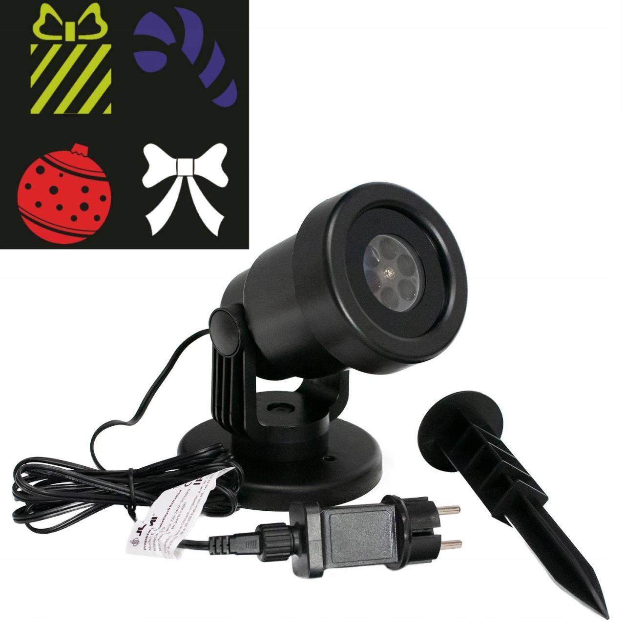 Proiector laser, LED, tema Craciun, 2 moduri, IP44 - eMAG.ro