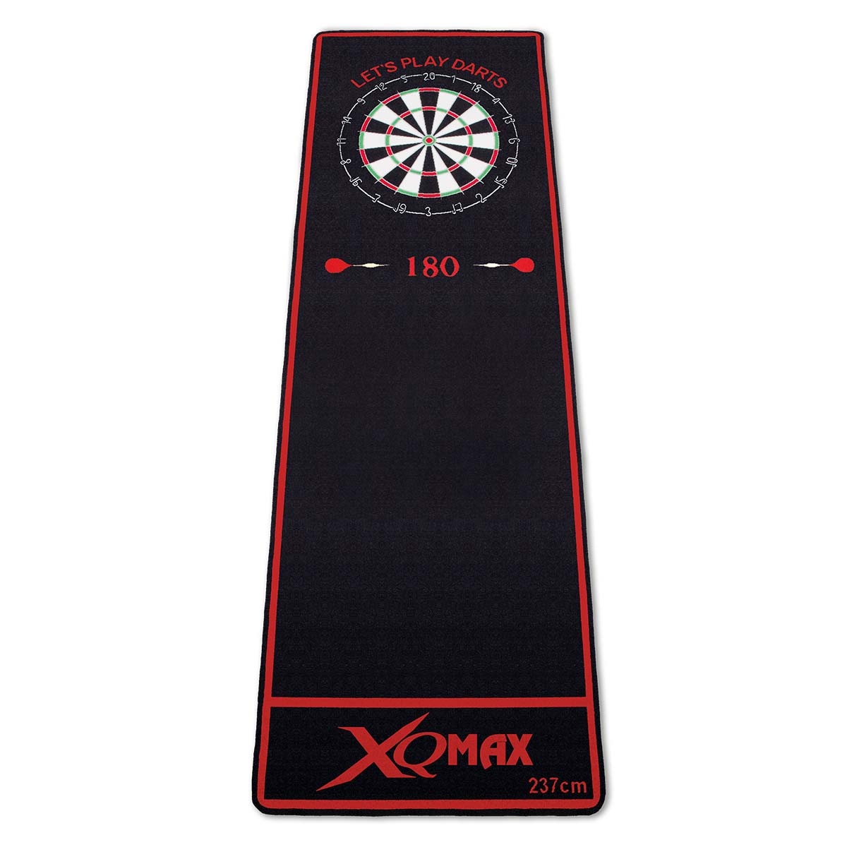 Dart Mat XQmax Sports Black Red Dartboard 180 QD2100021 Darts ...
