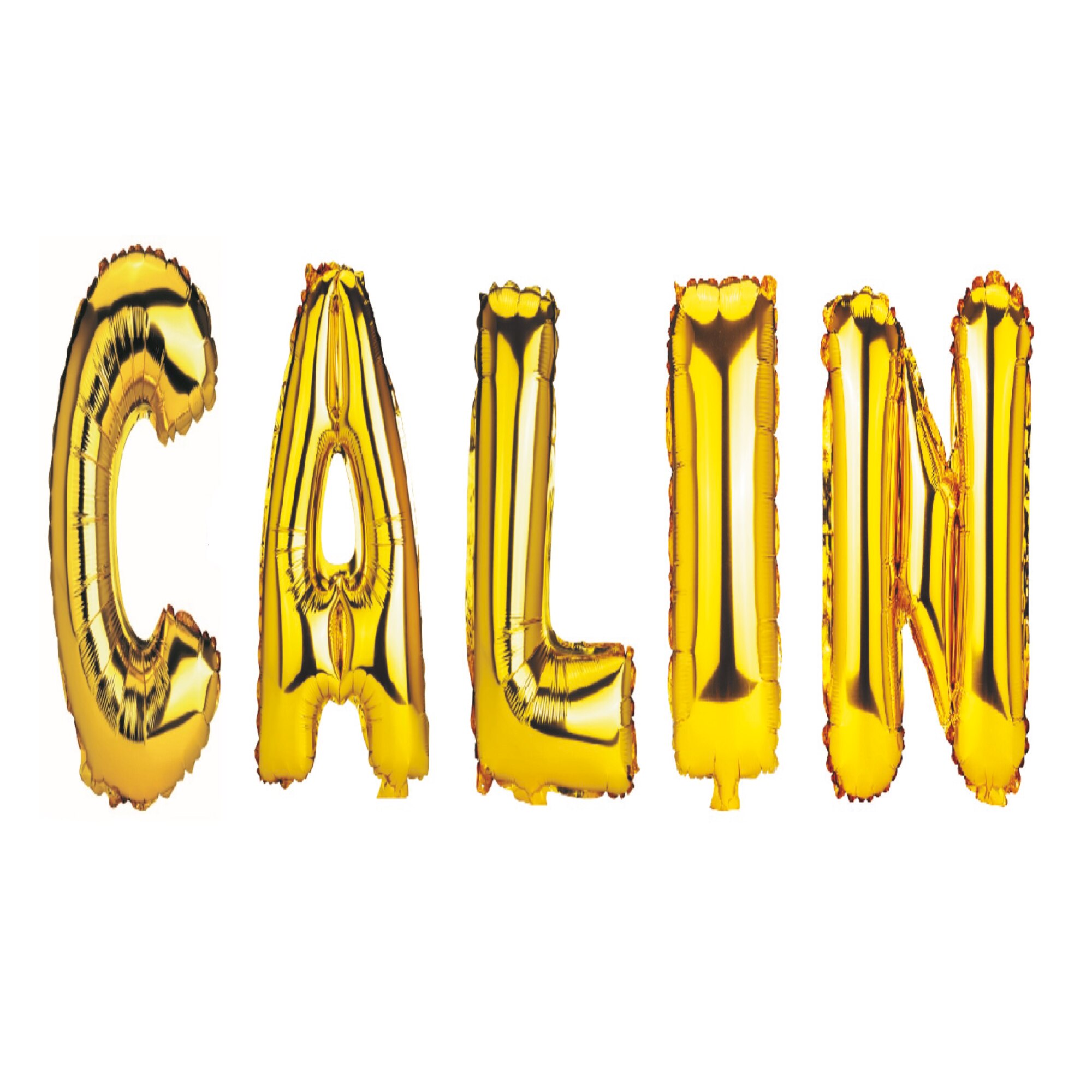 Комплект балони Calin Name Letters, злато, 40 см - eMAG.bg