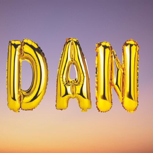 Комплект балони Dan Name Letter, златен, 40 см - eMAG.bg