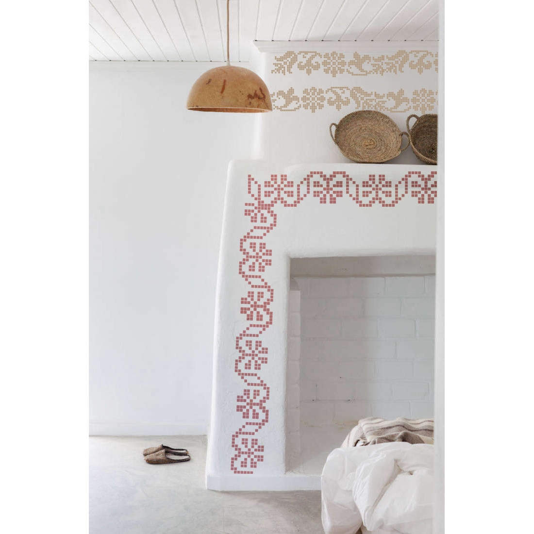 Sablon 46 x 19cm Refolosibil Repetitiv Motiv Traditional - SMTR11 - eMAG.ro
