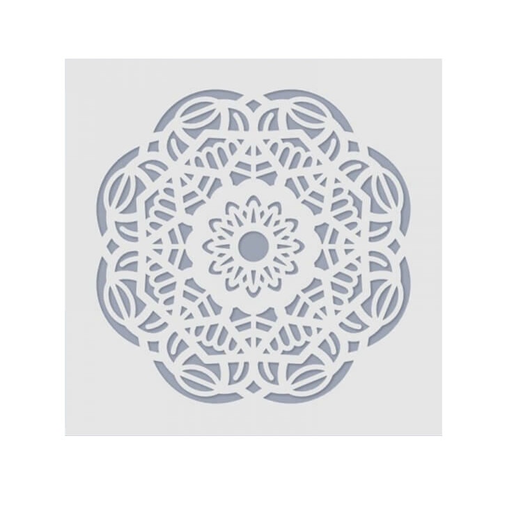 Sablon, model mandala 5, 24.5 x 24.5 cm - eMAG.ro