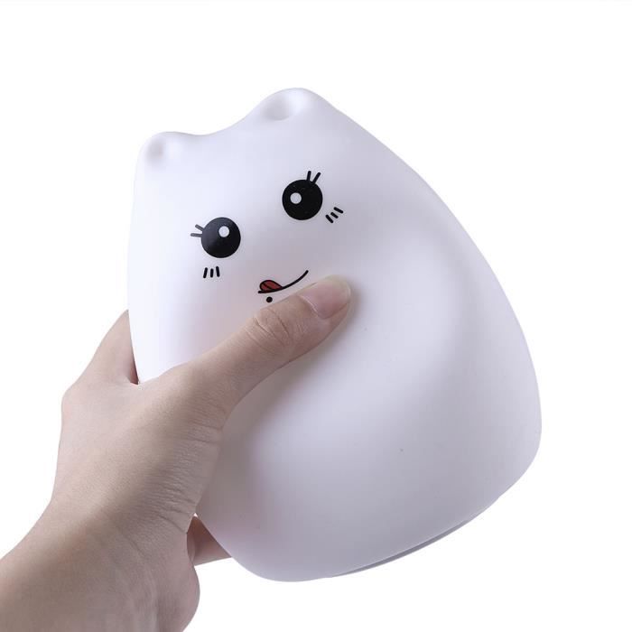Lampa de veghe portabila, Kosiil®, touch-control, Model pisica cat, Cu ...