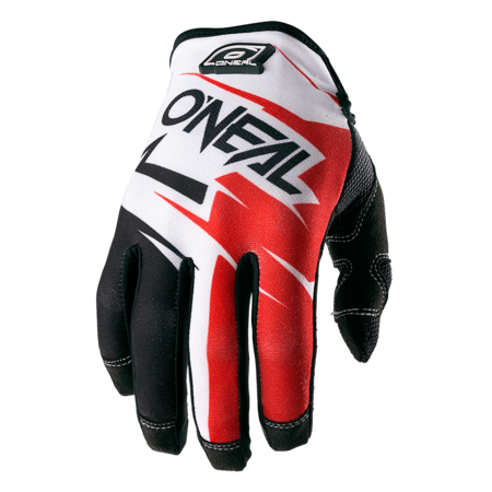 Manusi Motocross-enduro O'Neal Jump Flow, Negru-Rosu, M - eMAG.ro