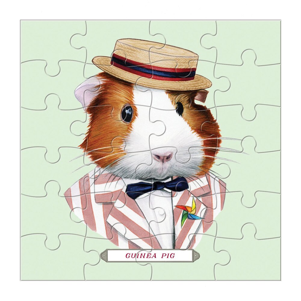 Комплект дървени пъзели Chippo Galison Animal 5355484 2-68, 6 ...