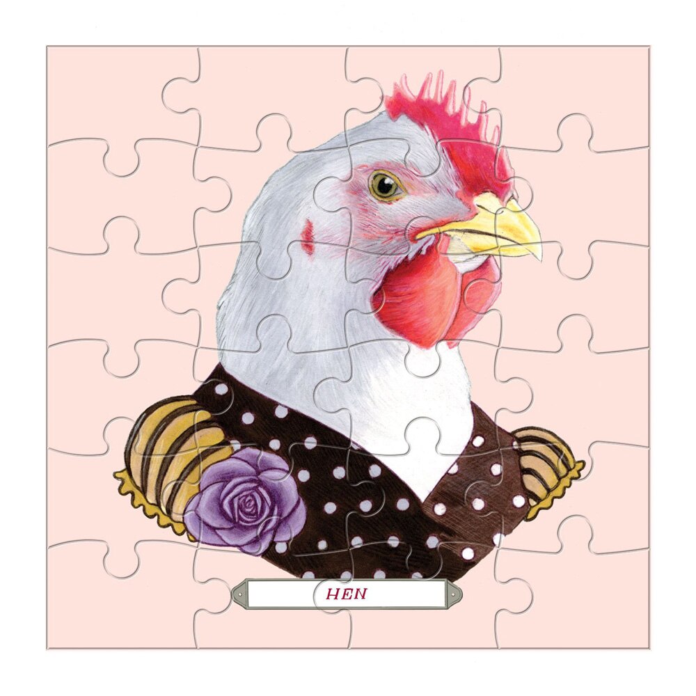 Комплект дървени пъзели Chippo Galison Animal 5355484 2-68, 6 ...