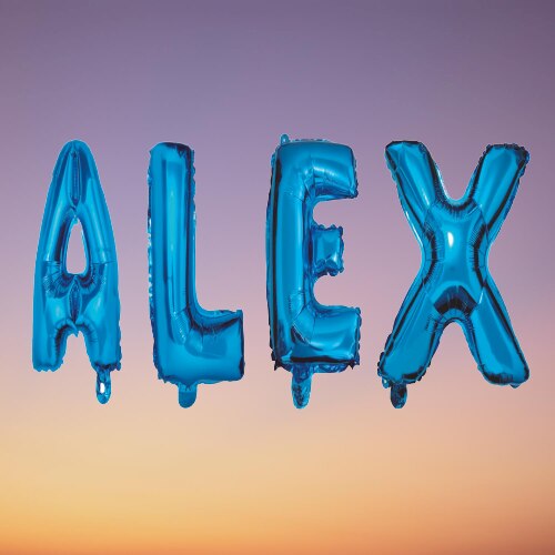 Set Baloane Litere Nume Alex, Albastru, 40Cm - eMAG.ro