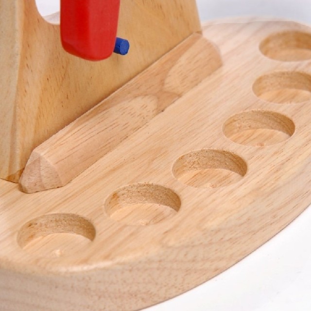 Balanta cu talere si greutati din lemn ecologic PlayScale AKU®, jucarie ...