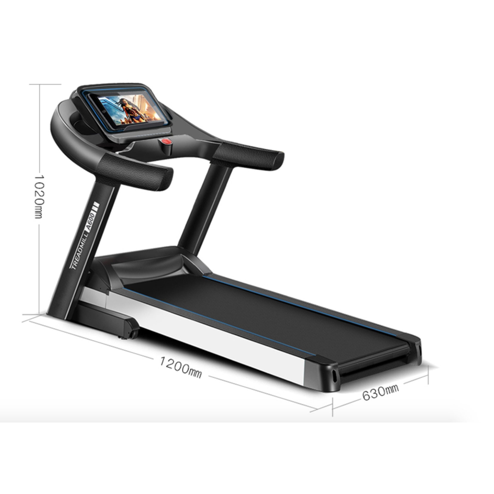 Banda de Alergare GIGANT Electrica AKU, cu Motor 3.5 hp, Pliabila cu ...