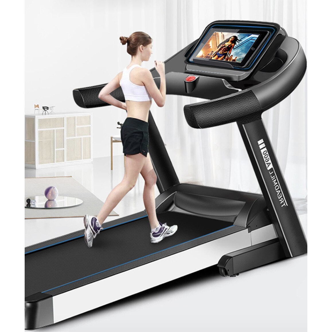 Banda de Alergare GIGANT Electrica AKU, cu Motor 3.5 hp, Pliabila cu ...