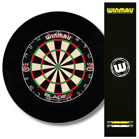 Tinta Darts, Surround + Dart Matt Winmau, Sistem Rota Lock, Negru - eMAG.ro