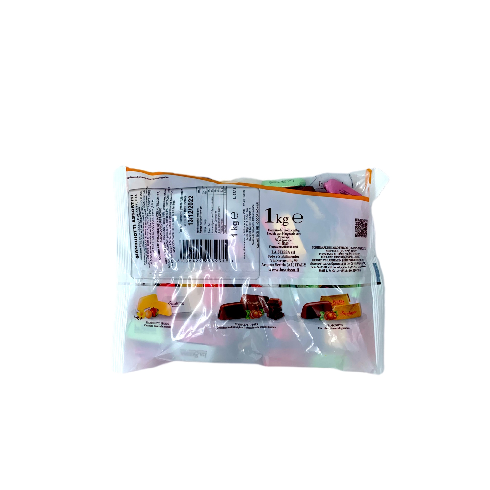 Bomboanbe de ciocolata asortate, umplute cu crema de cafea, alune ...