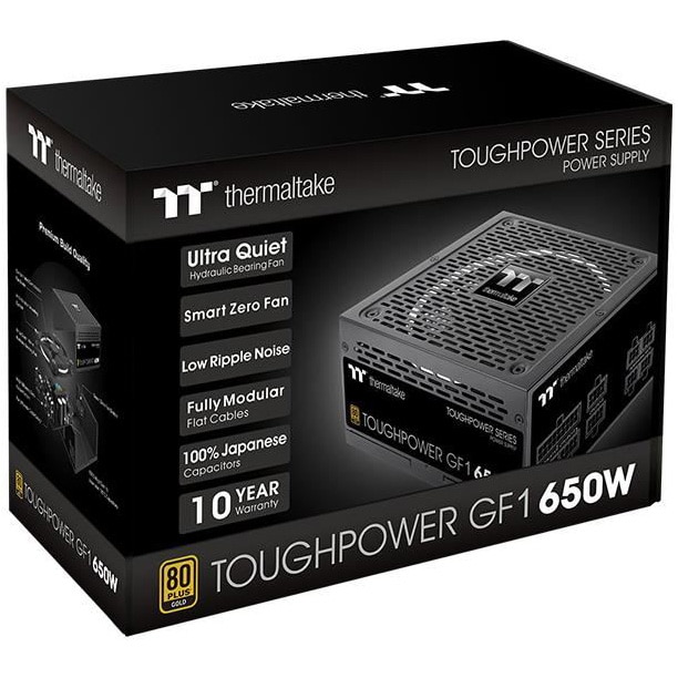 Sursa Thermaltake Toughpower GF1, 80 PLUS® Gold, 650W, Fully Modular ...