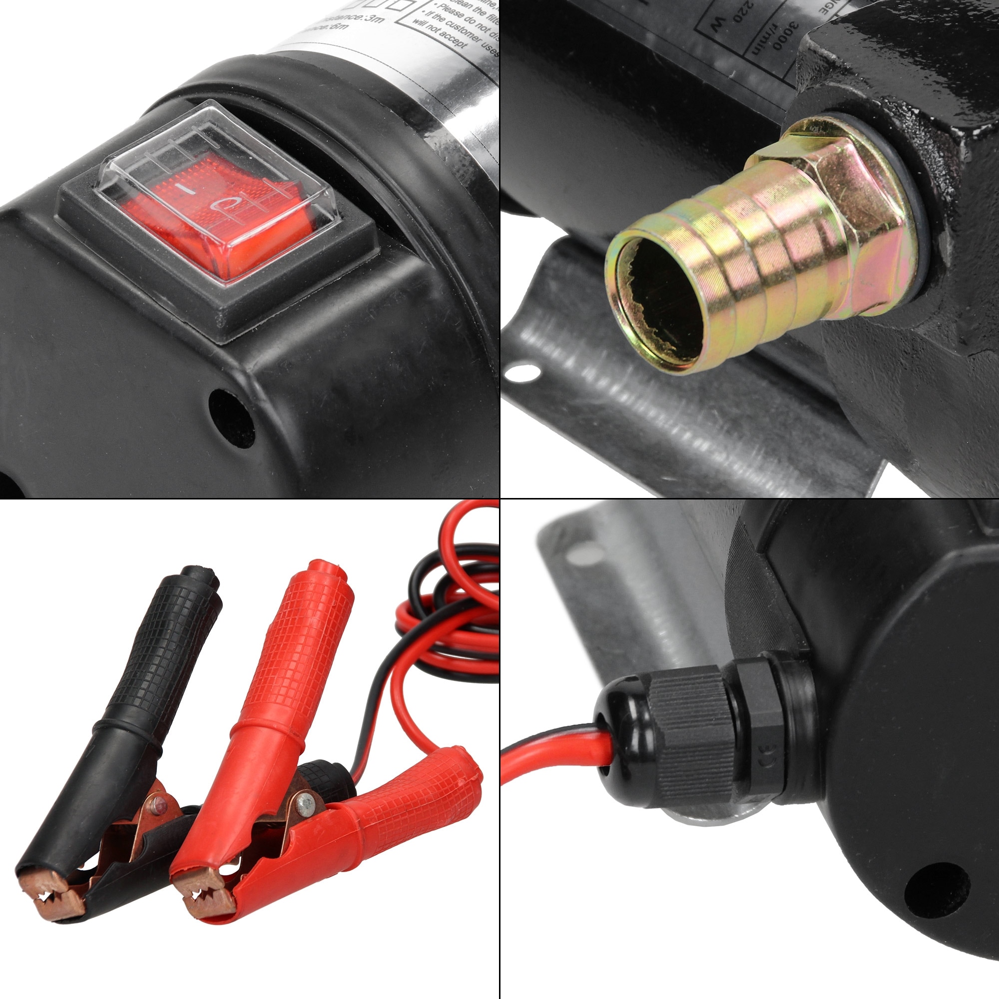 Pompa de combustibil diesel, ECD Germany, 10,5 x13 x 20cm, 155W, IP55 ...