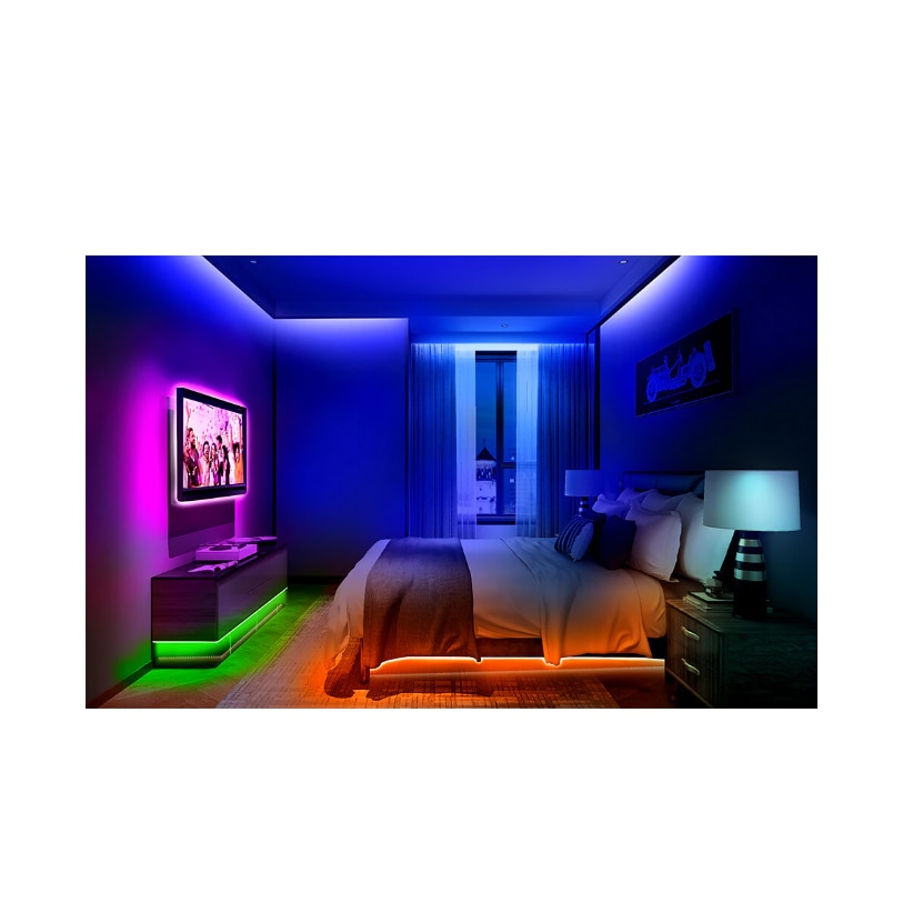 Kit Banda JRH® LED RGB cu Telecomanda, 300 LED-uri, Lungime 5m - eMAG.ro