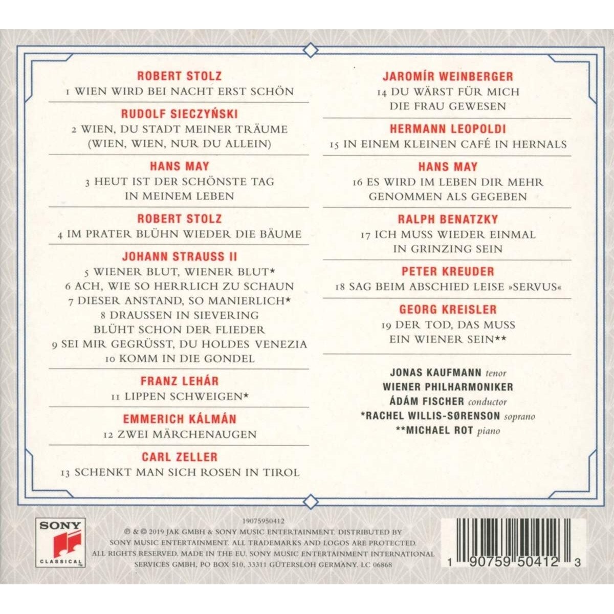 Jonas Kaufmann - Jonas Kaufmann: Du Bist Die Welt Fur Mich / Wien (2CD ...