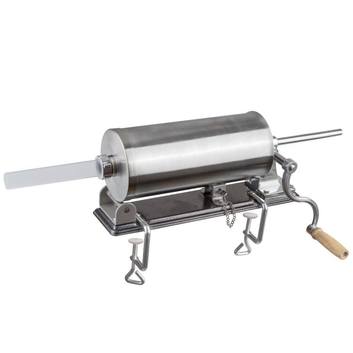 Aparat de umplut carnati, Carnatar Inox, capacitate 4Kg, orizontal, 5 ...