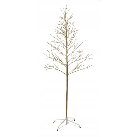 Pom decorativ cu lumini, auriu, 180 LED, IP20, 150 cm - eMAG.ro
