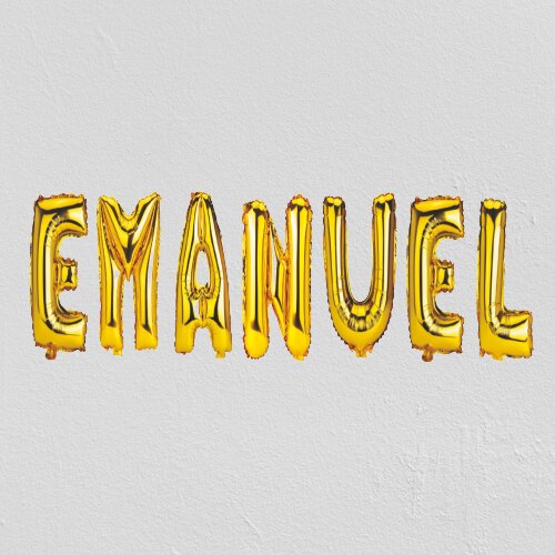 Комплект балони Emanuel Name Letters, злато, 40 см - eMAG.bg