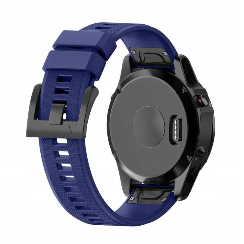 Curea ceas Garmin Fenix5/Fenix5PLUS, Silicon, Albastru - eMAG.ro