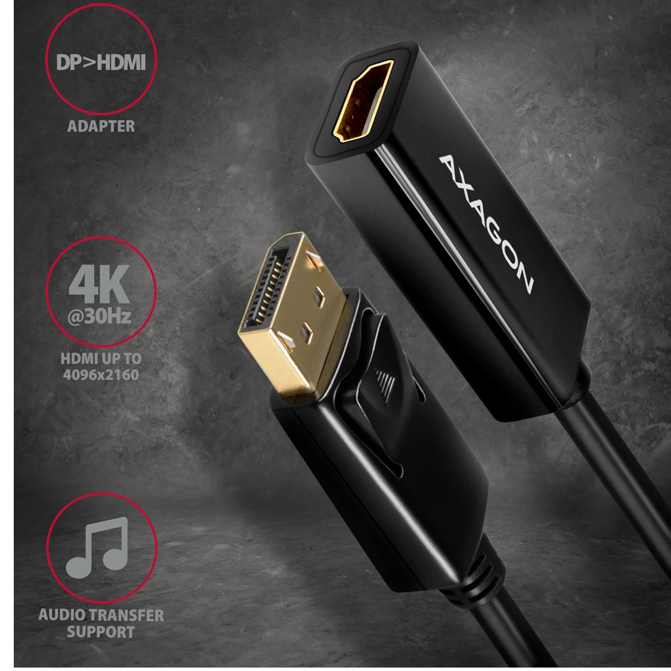 AXAGON HDMI 1.4 adapter 4K/30Hz, RVD-HI14N - eMAG.hu