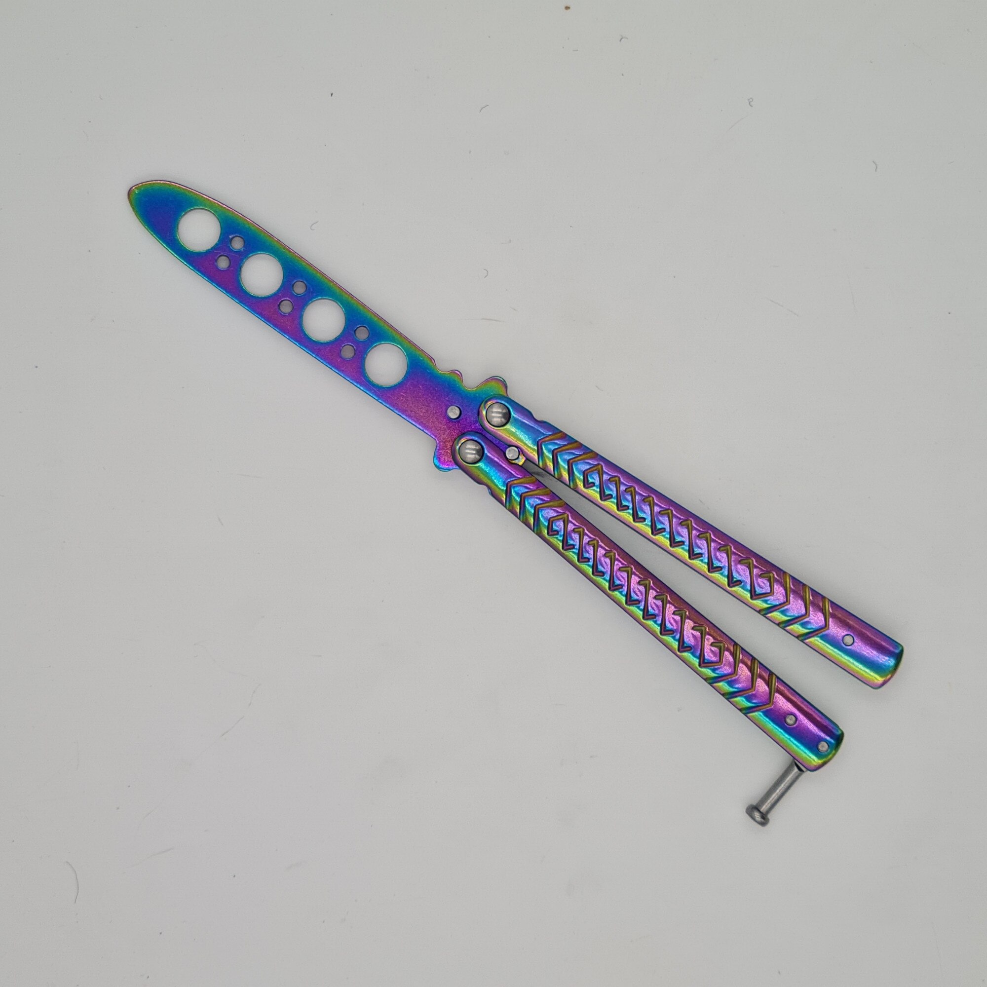 Cutit fluture Butterfly, Balisong 22 cm, fade, fara tais, de ...