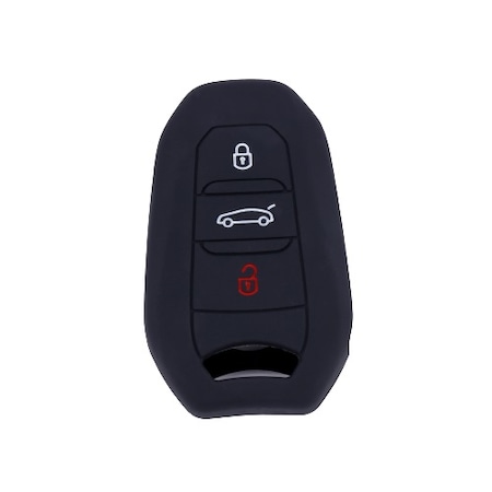 Husa cheie silicon Peugeot Citroen Opel, negru - eMAG.ro