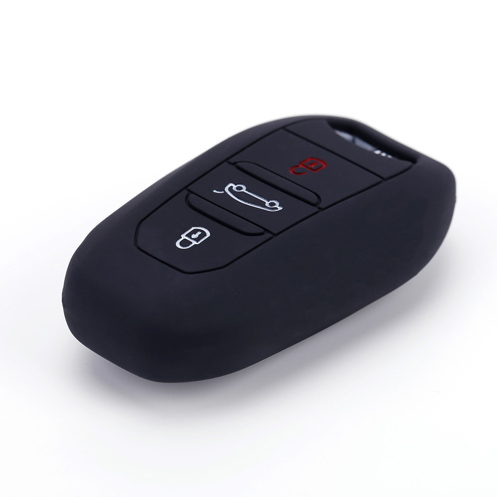 Husa cheie silicon Peugeot Citroen Opel, negru - eMAG.ro