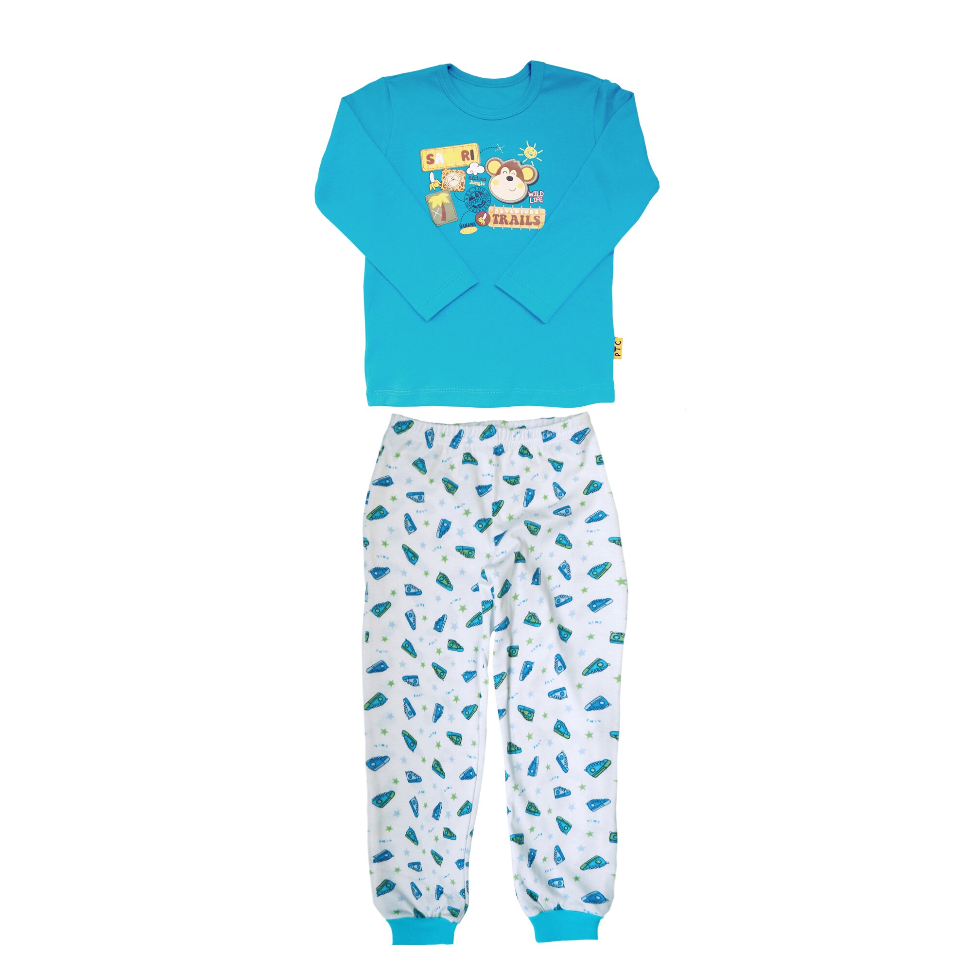 Piticot gyermek pizsama, 128 cm, Aqua - eMAG.hu