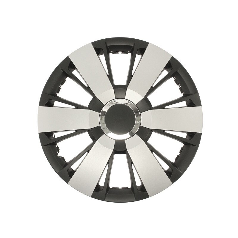 Set capace roti Sportivo Black & Silver 14 inch, JawoPlast 4buc - eMAG.ro