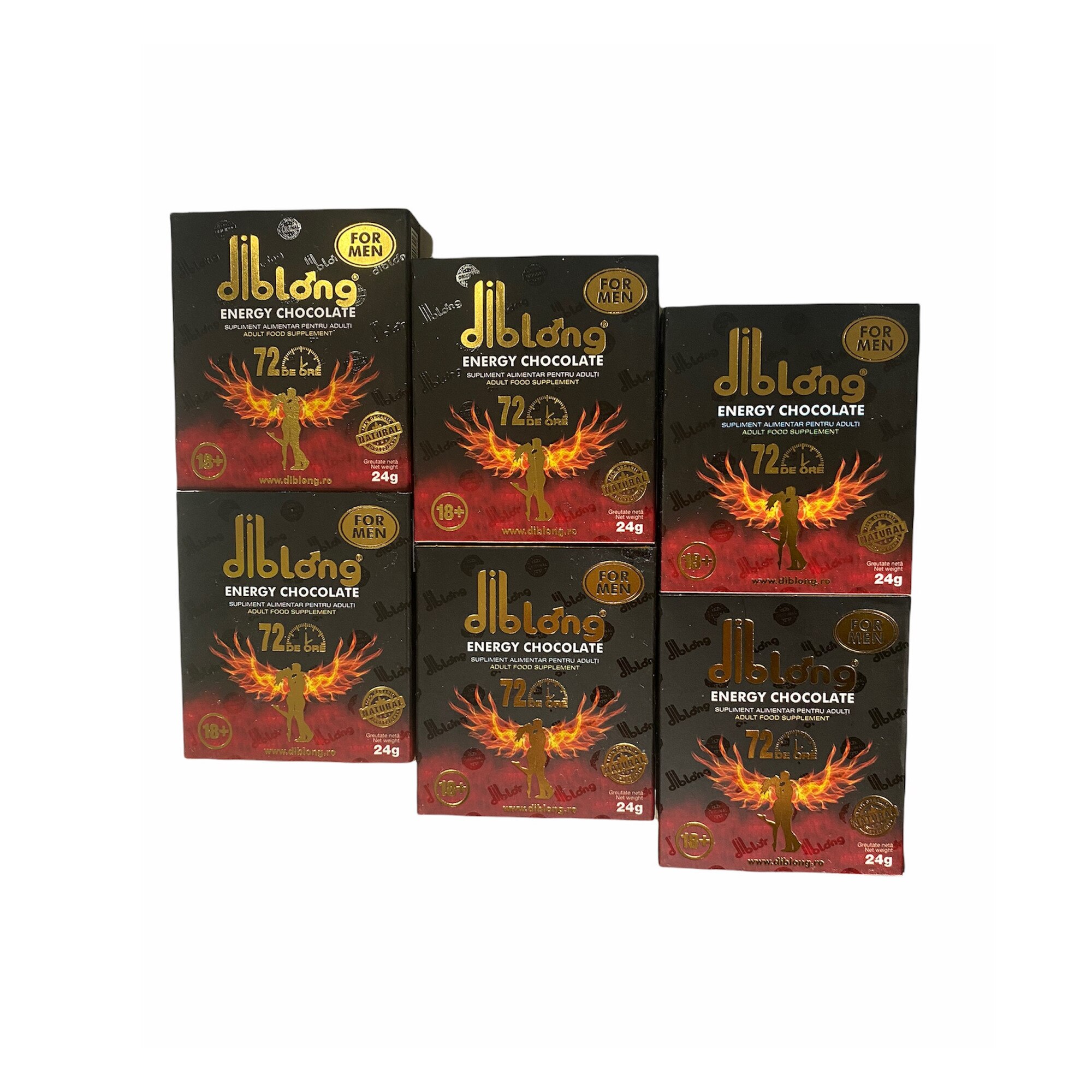 Set 6 afrodisiace tip ciocolata premium concentrat, DIBLONG ENERGY ...