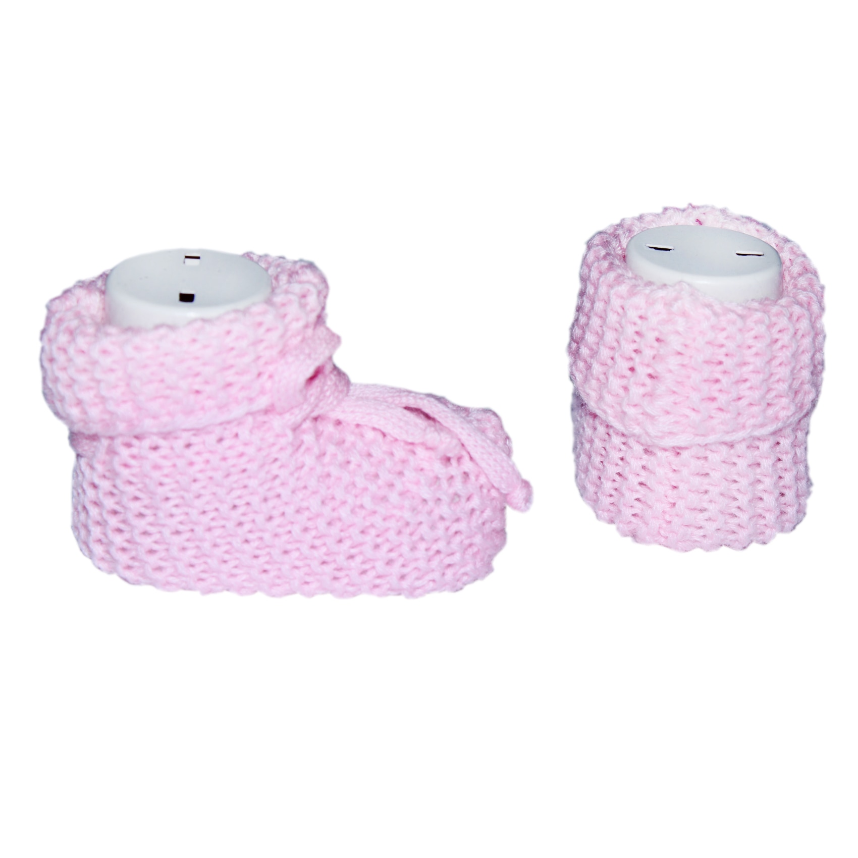 Botosei tricotati pentru bebelusi, roz, REC1629, 3-6 luni - eMAG.ro
