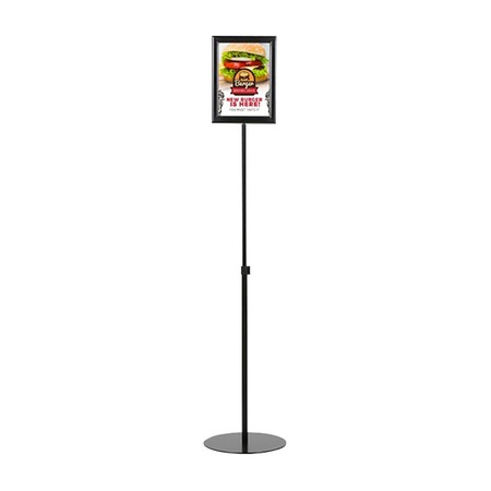 Panou Informativ JJDisplays, profil aluminiu, negru, rama click, format ...