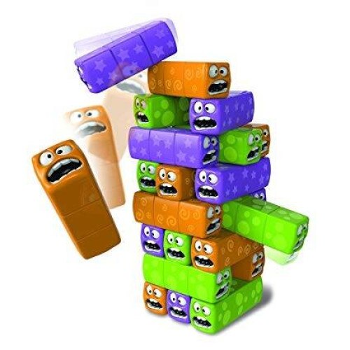 Joc de societate pentru copii, Wobbly Worms, tip Jenga, minim doi ...