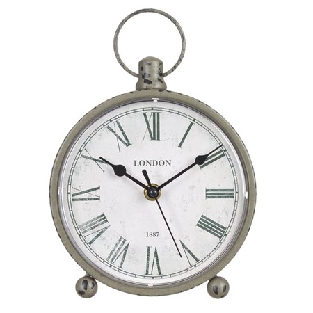 Ceas decorativ de masa cu numere mari romane si model vintage London ...