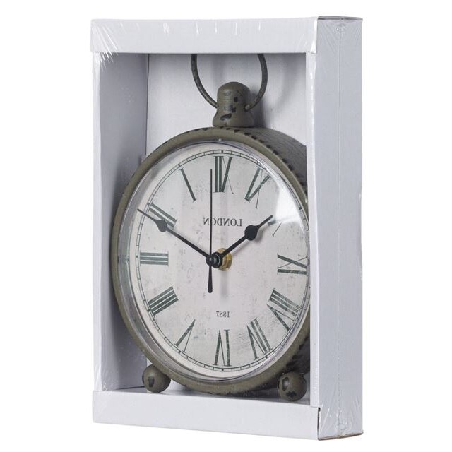 Ceas decorativ de masa cu numere mari romane si model vintage London ...