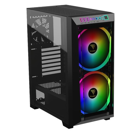 Компютърна кутия Gamdias APOLLO M2 ELITE RGB, Черен, Middle Tower, Без ...