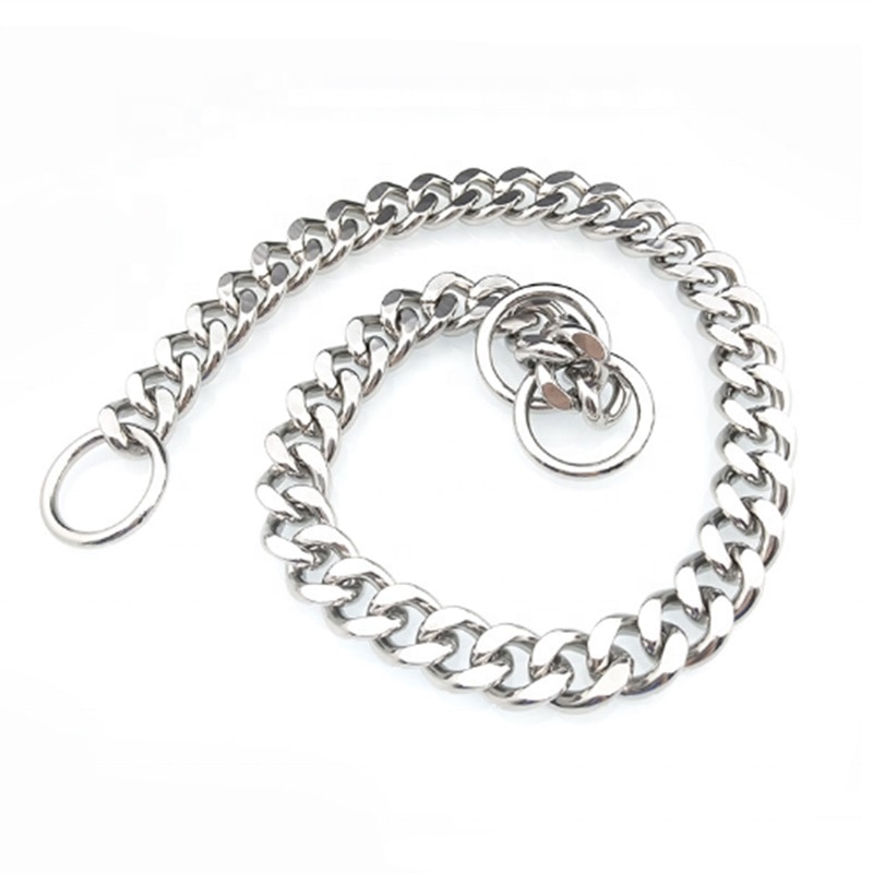 Zgarda strangulanta Otel Inoxidabil, 3 inele - 2.5 mm x 55 cm - eMAG.ro