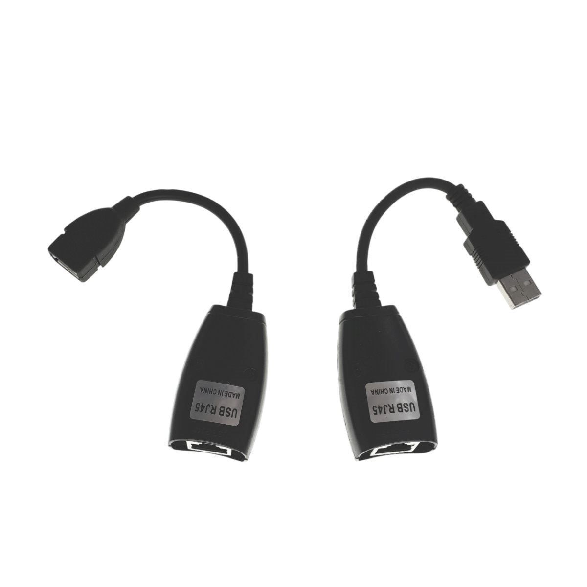 Cablu prelungitor USB la RJXT tata si mama, extensie cablu USB cu RJ45 ...