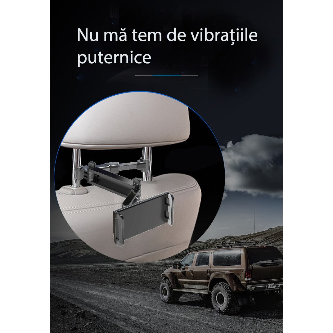 Suport auto de tableta si telefon pentru tetiera, VIENOD, Universal ...