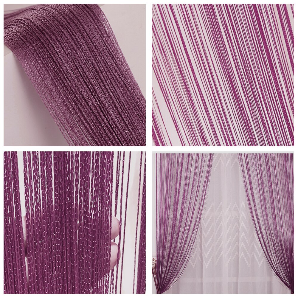 Perdea muste, GOGOU, poliester, 1x2m, mov inchis - eMAG.ro