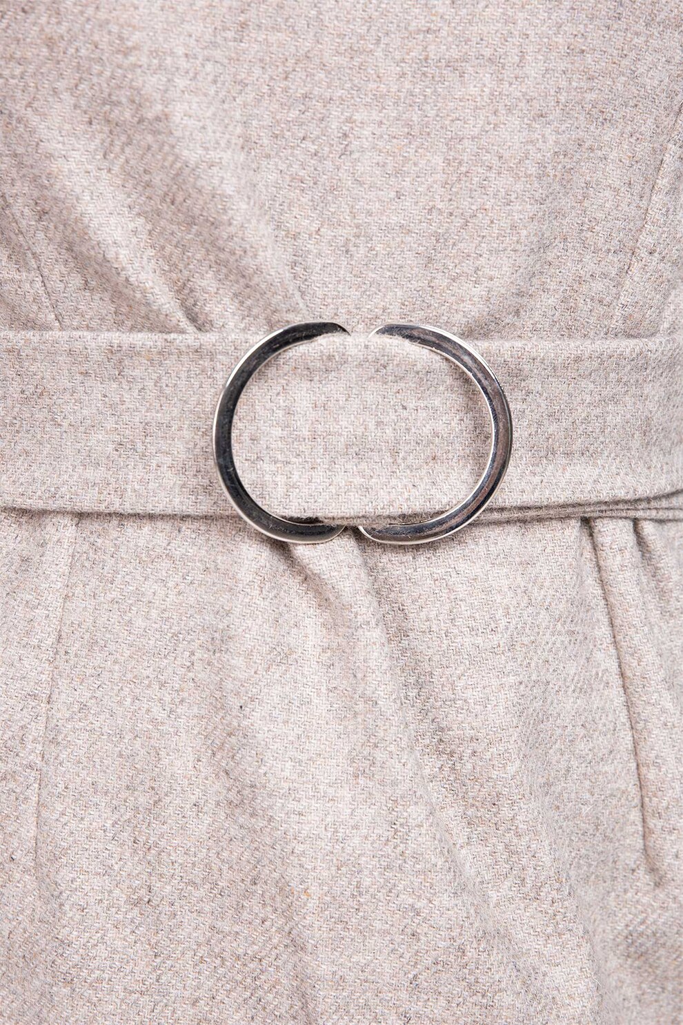 Acob à porter, Rochie de lana cu decolteu adanc in V pe spate, Gri ...