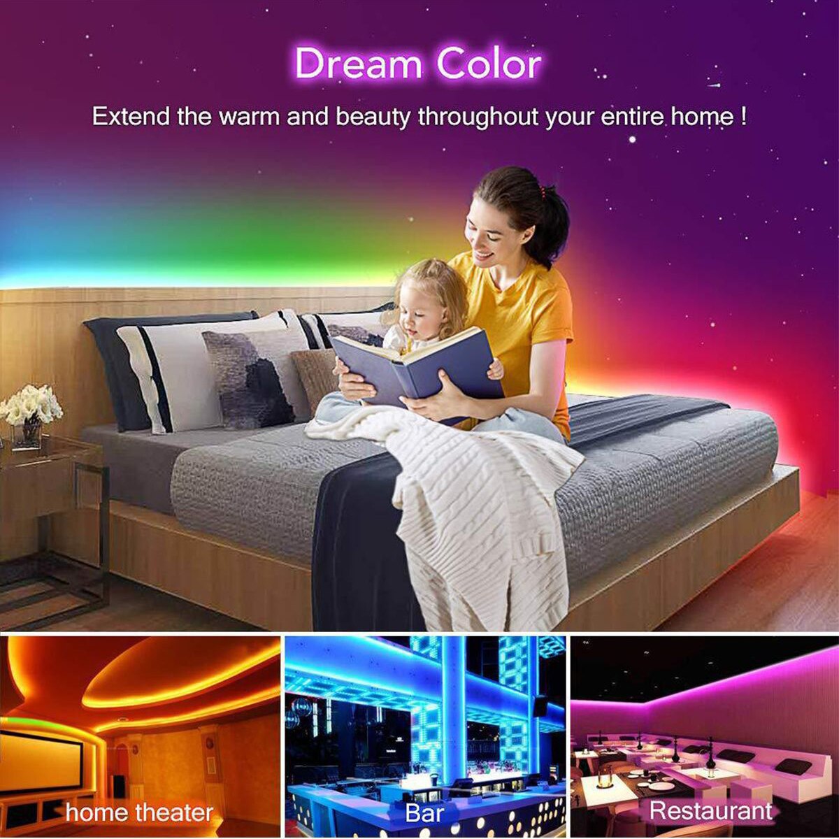 Banda Led WELUOT, 10 metri (2 role x 5 m) – Benzi Inteligente cu ...