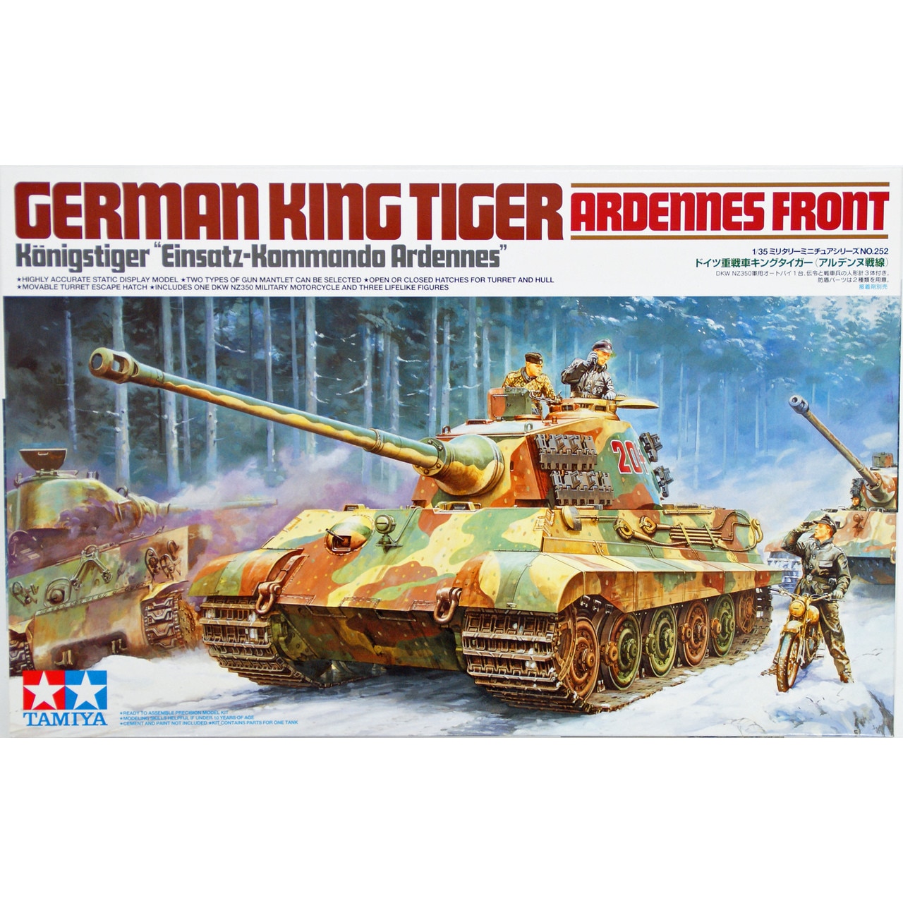 Macheta Militara Tamiya German King Tiger Ardennes Front Sd.Kfz.182 1: ...