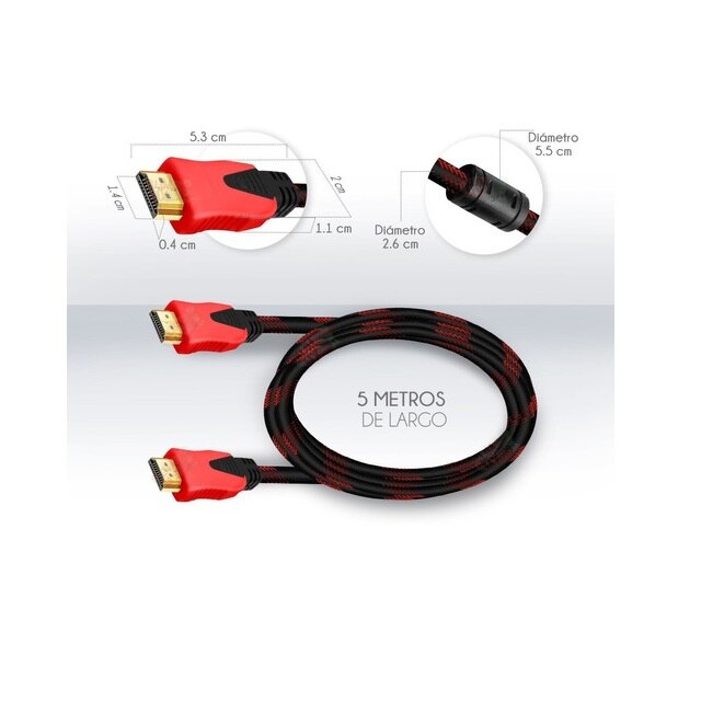 Cablu audio/video HDMI V1.4, INK HD-10M, High Speed cu Ethernet ...
